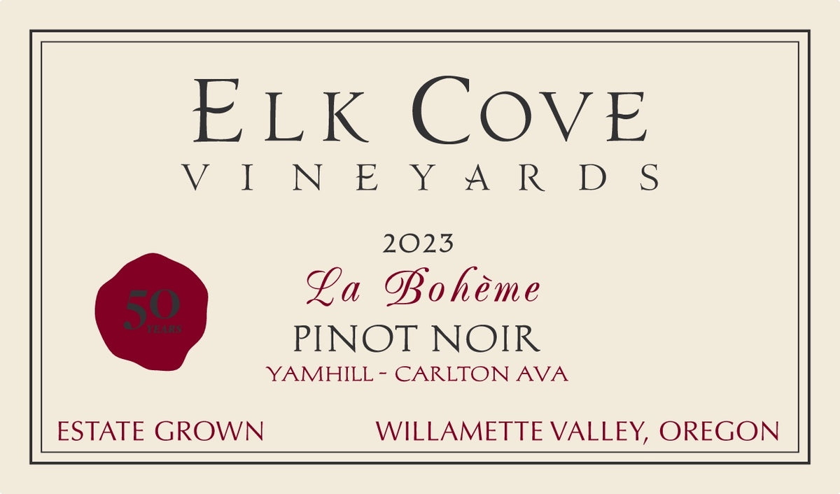 Elk Cove La Boheme Pinot Noir 2023 | The Wine Crush Long Beach